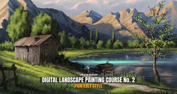 Digital Art Landscape Painting Course + Perspective Course