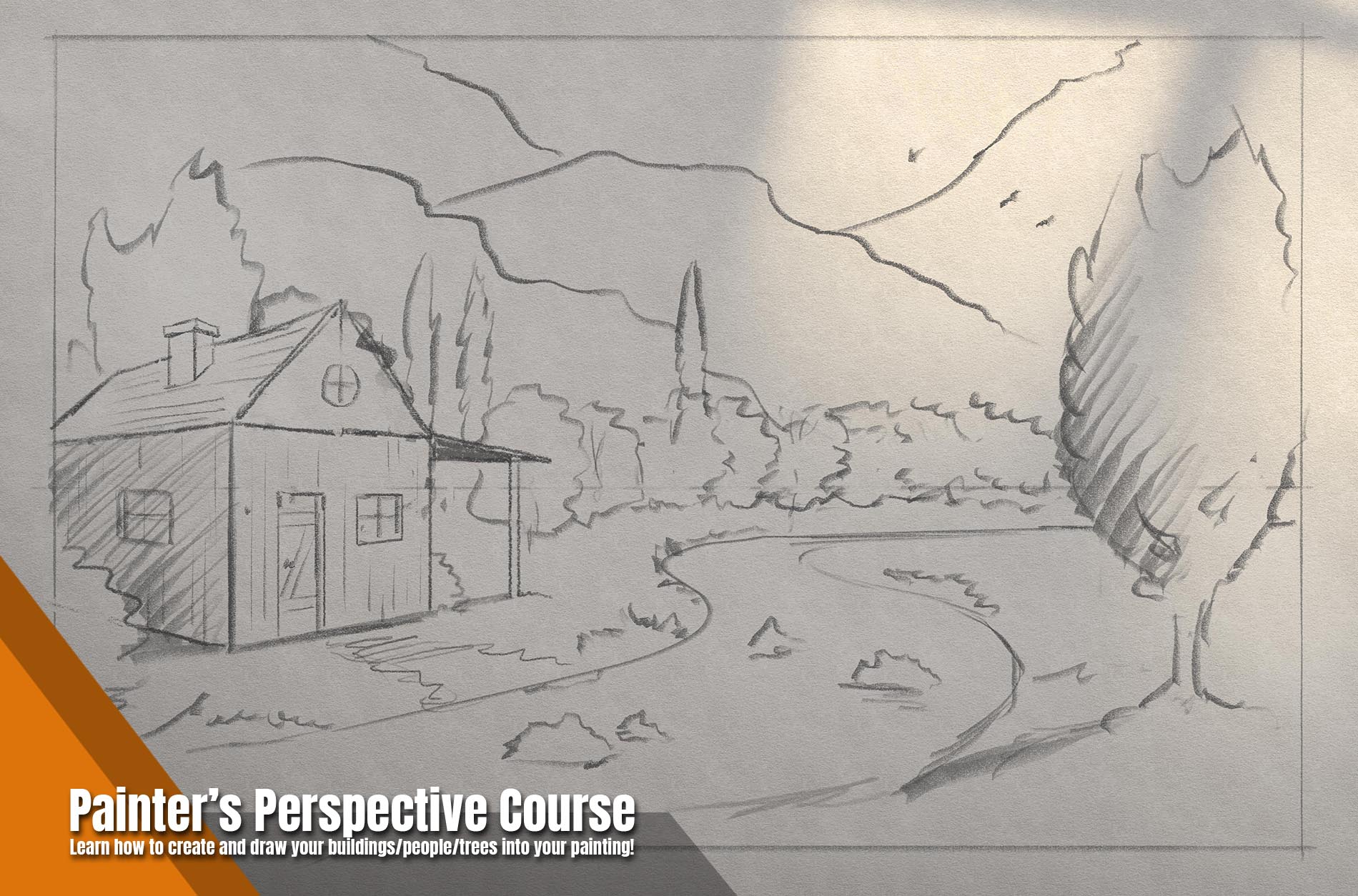 Digital Art Landscape Painting Course + Perspective Course